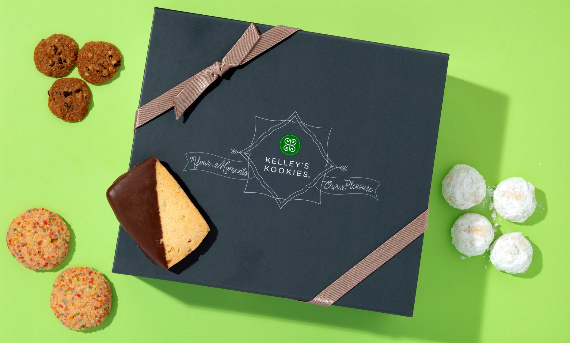 Chocolate-Dipped Macadamia Shortbread – Kelleys Kookies